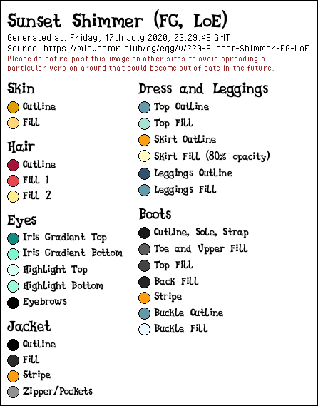 Page 1 - EQG Color Guide - MLP Vector Club
