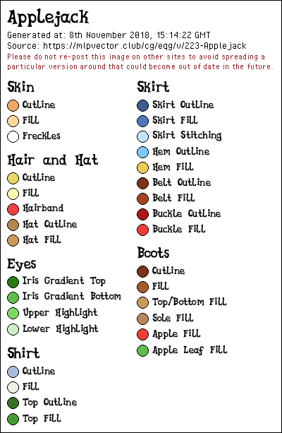 Page 1 - EQG Color Guide - MLP Vector Club